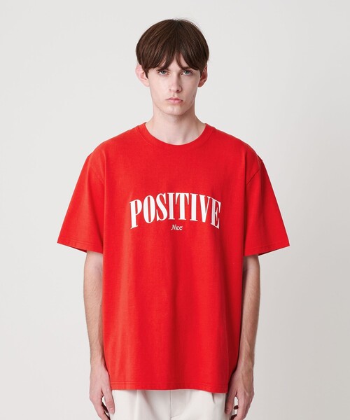 NICE WEATHER（ナイスウェザー）の「＜NICE WEATHER＞POSITIVE Tシャツ（Tシャツ/カットソー）」 - WEAR