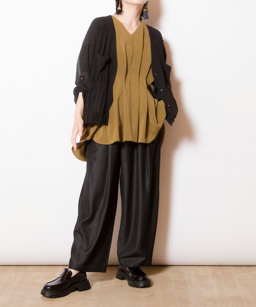 セール】ポリエステルデニムタックパンツ（その他パンツ）｜OSMOSIS