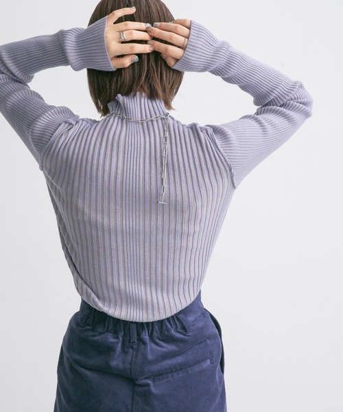 KBF（ケイビーエフ）の「illi ランダムRIBハイネックニット（ニット/セーター）」 - WEAR