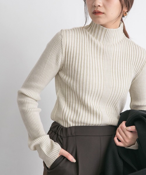 KBF（ケイビーエフ）の「illi ランダムRIBハイネックニット（ニット/セーター）」 - WEAR