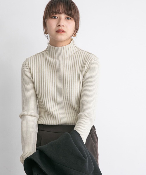 KBF（ケイビーエフ）の「illi ランダムRIBハイネックニット（ニット/セーター）」 - WEAR