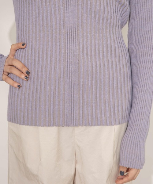 KBF（ケイビーエフ）の「illi ランダムRIBハイネックニット（ニット/セーター）」 - WEAR