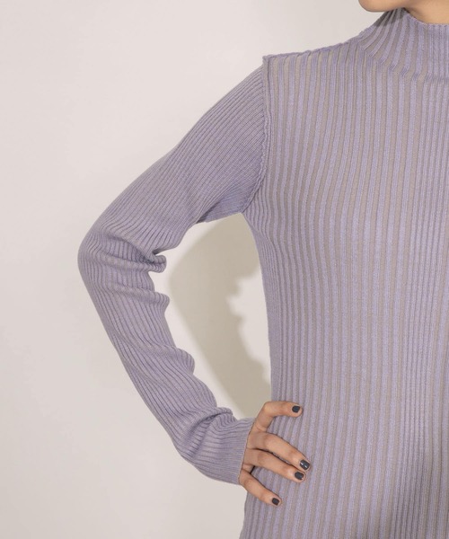 KBF（ケイビーエフ）の「illi ランダムRIBハイネックニット（ニット/セーター）」 - WEAR