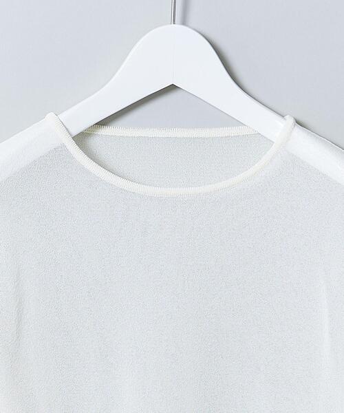 6（ロク）の「＜6(ROKU)＞RAYON NYLON KABE CREW NECK PULLOVER/トップス（ニット/セーター）」 - WEAR