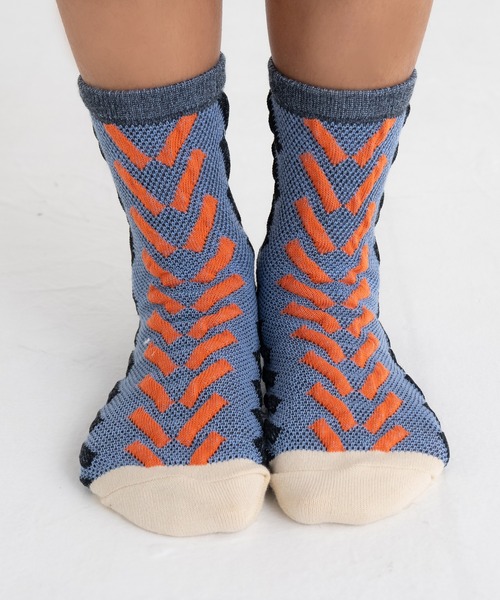 stample（スタンプル）の「ビッグアロー メッシュ ショートソックス 【3足セット】（ソックス/靴下）」 - WEAR