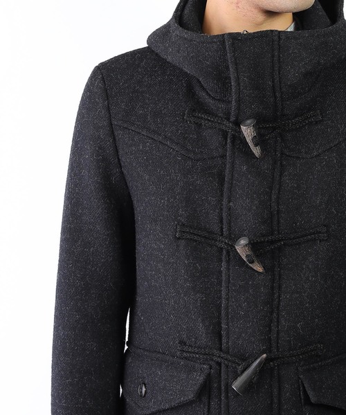 LOUNGE LIZARD（ラウンジリザード）の「CHEVIOT DOUBLE CLOTH TWEED ダッフルコート（ダッフルコート ...