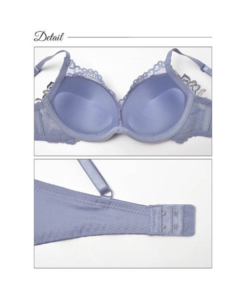 darial（ダリアル）の「[DRW]ブラジャー ショーツ セット ボタニカル フラワー モチーフ ブラジャー & バック透け フルバック ショーツ | 大きいサイズ 下着 レディース セット ...