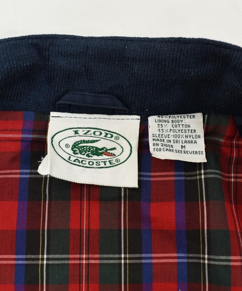 LACOSTE（ラコステ）の「【ヴィンテージ古着】80-90's IZOD LACOSTE / アイゾッド ラコステ フルジップジャケット ハリントンジャケット（ブルゾン）」 - WEAR