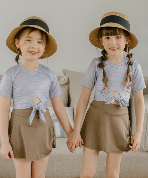 URBAN CHERRY（アーバンチェリー）の「ウェストリボントップス＋アシンメトリースカートキュロット水着（水着）」 - WEAR