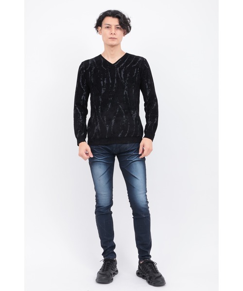 ﾌﾚｲﾑﾘﾝｸｽﾓｰﾙVﾈｯｸ（ニット/セーター）｜TORNADO MART（トルネードマート