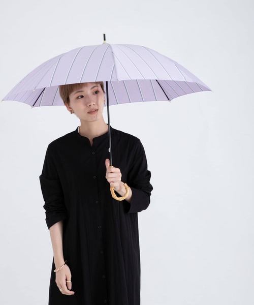 ameme（アメメ）の「w.p.c 先染めストライプ晴雨兼用日傘（長傘）」 - WEAR