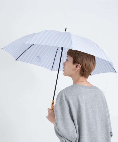 ameme（アメメ）の「w.p.c 先染めストライプ晴雨兼用日傘（長傘）」 - WEAR