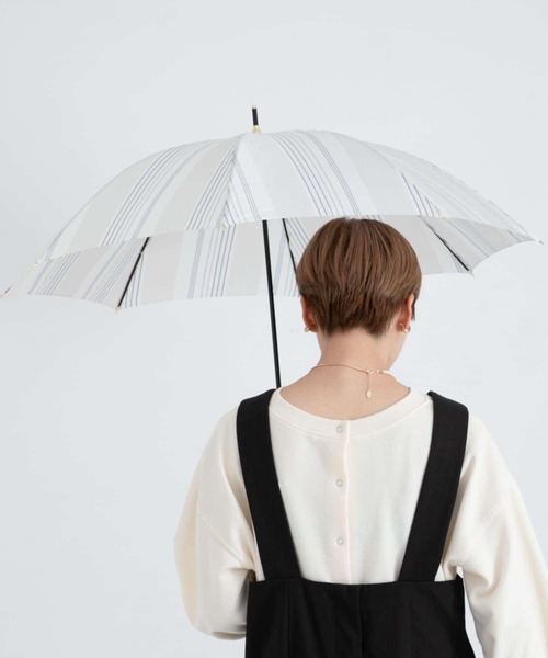 ameme（アメメ）の「w.p.c 先染めストライプ晴雨兼用日傘（長傘）」 - WEAR