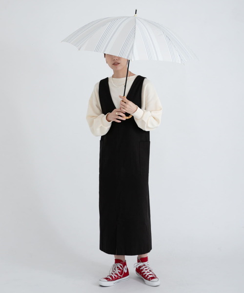 ameme（アメメ）の「w.p.c 先染めストライプ晴雨兼用日傘（長傘）」 - WEAR