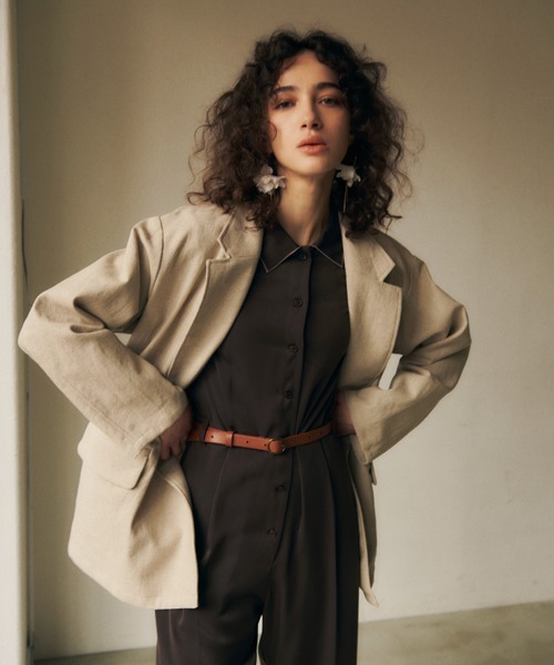 OPULENCE（オーピュレンス）の「オーバーサイズリネンジャケット（テーラードジャケット）」 - WEAR