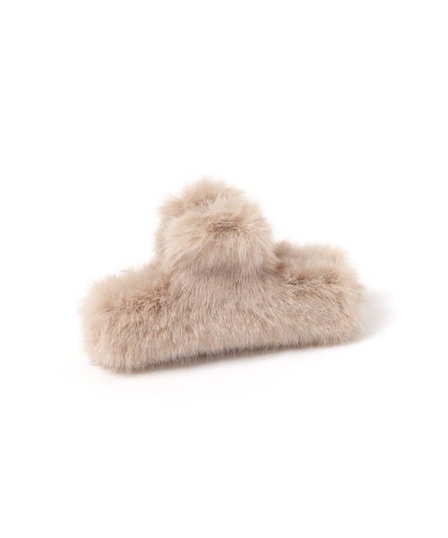 tiny tiny（ティニーティニー）の「2SETモコモコバンスクリップ[tiny tiny(ティニーティニー)]（バレッタ/ヘアクリップ）」 - WEAR