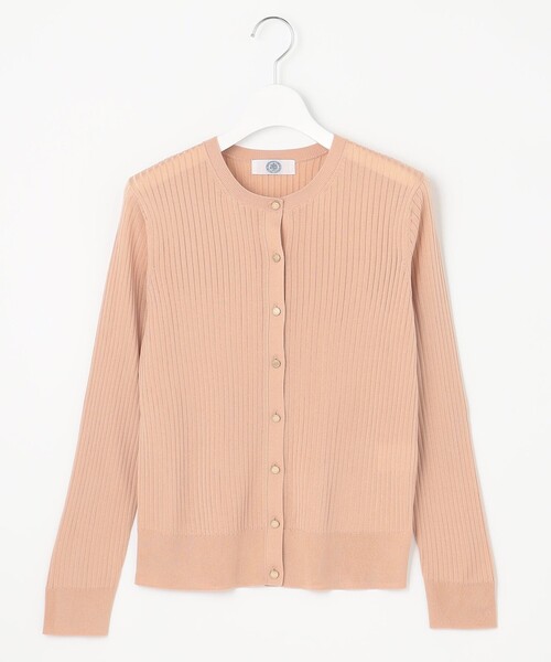 J.PRESS（ジェイプレス）の「【洗える・イージーケア】 SYNTHETIC BASIC ワイドリブ クルーネック カーディガン（カーディガン/ボレロ）」 - WEAR