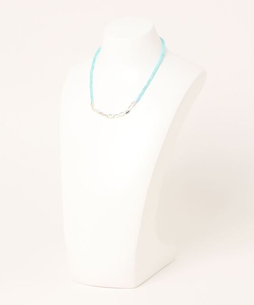 【rurururu】リーフ型ヘマタイトとアマゾナイトのネックレス（ネックレス）｜tone（トーン）のファッション通販 - ZOZOTOWN