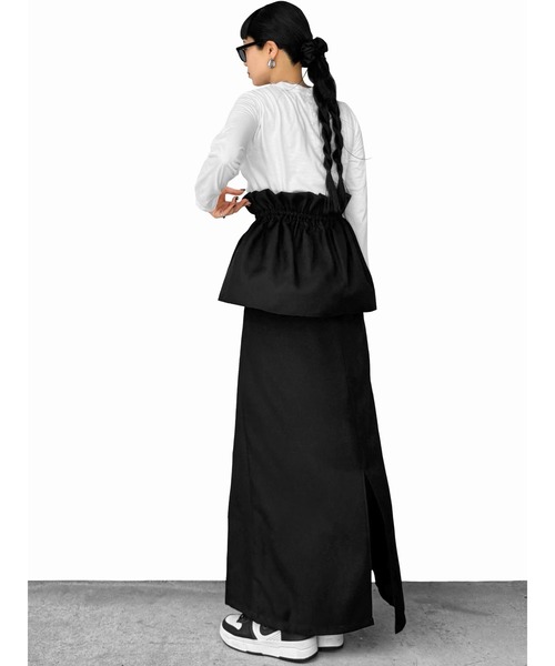 LVEU.（ラブユ.）の「【LVEU.】ヘザーエステルツイルマルチウェイペプラムスカート(Ai select) / スカート マルチ ロング ショート ツイル レイヤード ストレート フレア ...