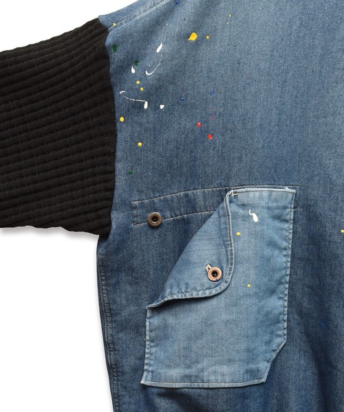 masterkey（マスターキー）の「mn2165-MANUAL LABORER-PAINT（ニット/セーター）」 - WEAR