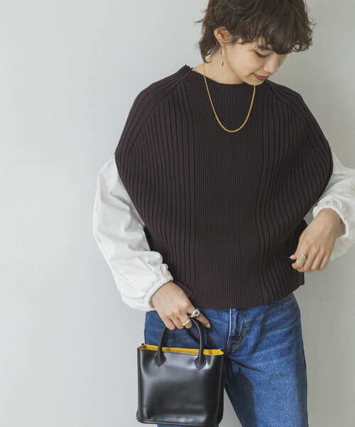 URBAN RESEARCH（アーバンリサーチ）の「リブニットベスト（ニット/セーター）」 - WEAR