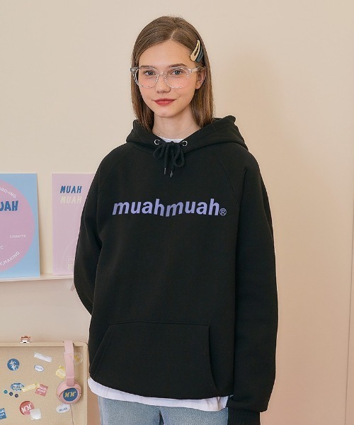 muahmuah（ムーアムーア）の「『muah muah/ムーアムーア』LOWER PRINTING NAPPING HOODIE/ロワー ...