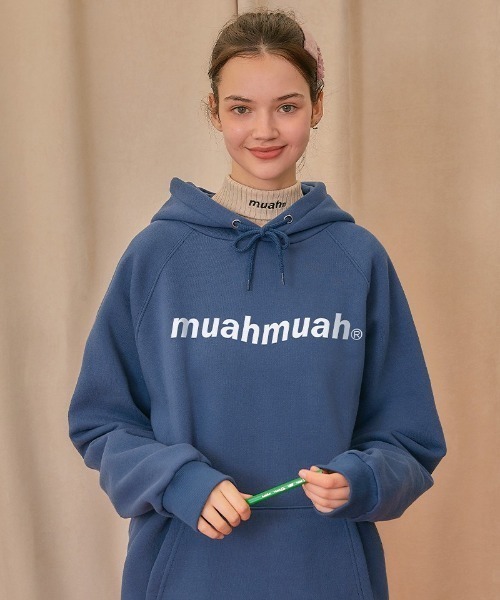 muahmuah（ムーアムーア）の「『muah muah/ムーアムーア』LOWER PRINTING NAPPING HOODIE/ロワー ...