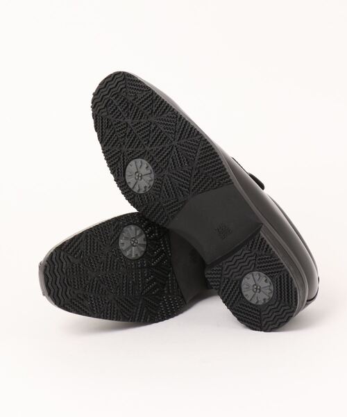 CHARKIES チャーキーズ メンズ 耐水ビジネスシューズ【幅広4E/滑りにくい】スリッポン ヴァンプ スワローモカ 296003 ブラック（ドレスシューズ）｜ASBee（アスビー）の ...