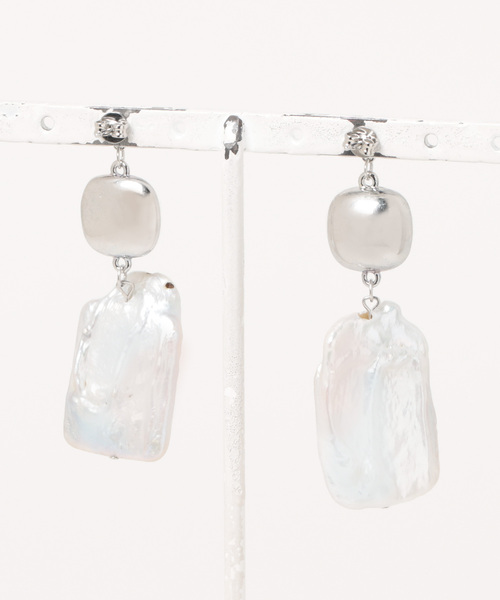 【rurururu】淡水バロックパールとクリスタルのピアス（ピアス（両耳用））｜tone（トーン）のファッション通販 - ZOZOTOWN