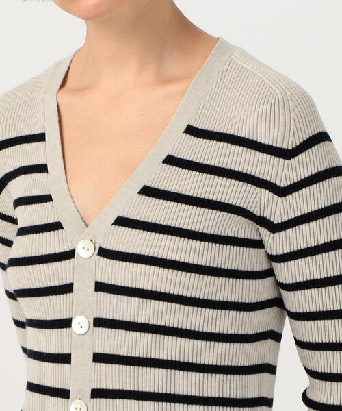 GALERIE VIE（ギャルリー ヴィー）の「プルミエールウールリブ Vネック