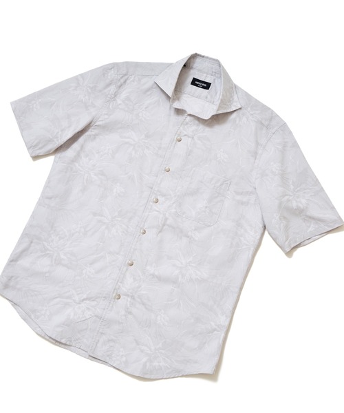 MEN'S BIGI（メンズビギ）の「フラワーJQシャンブレーハーフスリーブシャツ（シャツ/ブラウス）」 - WEAR