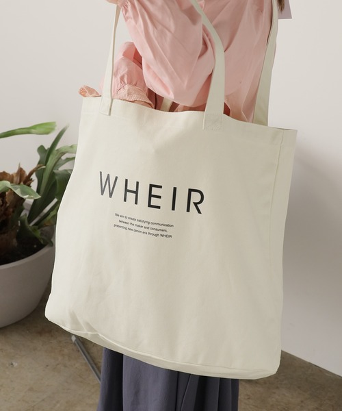 【セール】WHEIR/ウェア キャンバスBIGトートバッグ（トートバッグ）｜WHEIR（ウェア）のファッション通販 - ZOZOTOWN