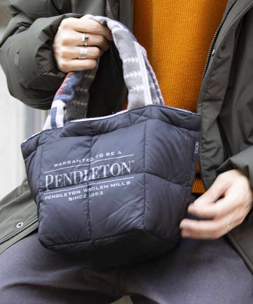 TAION（タイオン）の「【WEB限定】【TAION/タイオン】×【PENDLETON/ペンドルトン】リバーシブル ランチトートバッグ S（トートバッグ）」 - WEAR