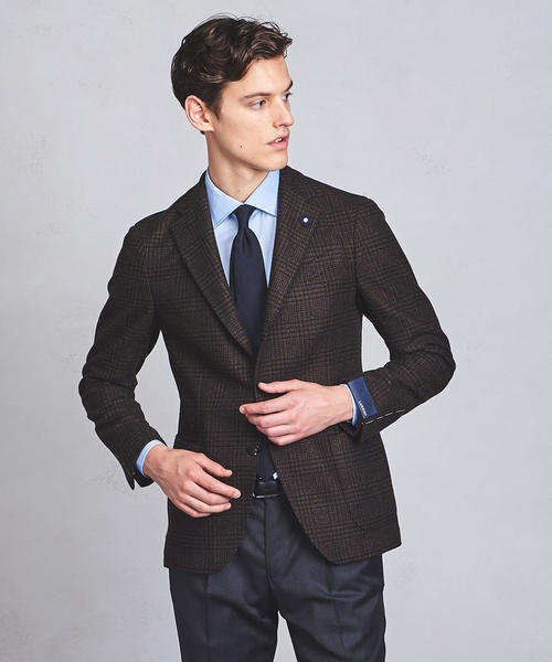 UNITED ARROWS（ユナイテッドアローズ）の「＜LARDINI（ラルディーニ）＞ BRN G/CHEK EASY 3B（テーラード ...
