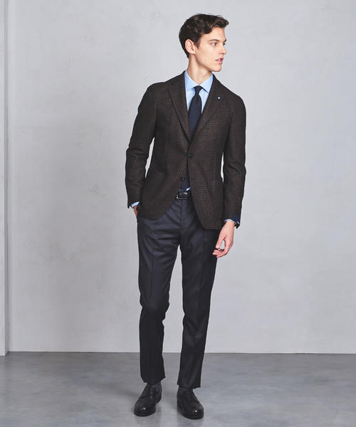 UNITED ARROWS（ユナイテッドアローズ）の「＜LARDINI（ラルディーニ）＞ BRN G/CHEK EASY 3B（テーラード ...