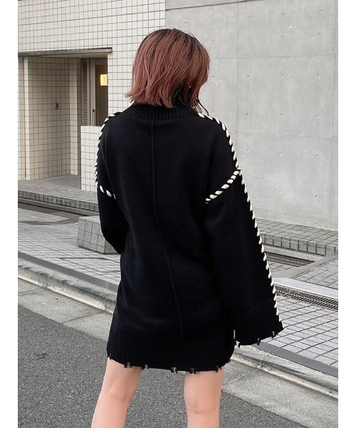 ENVYM（アンビー）の「ステッチタートルKNIT OP（ワンピース）」 - WEAR