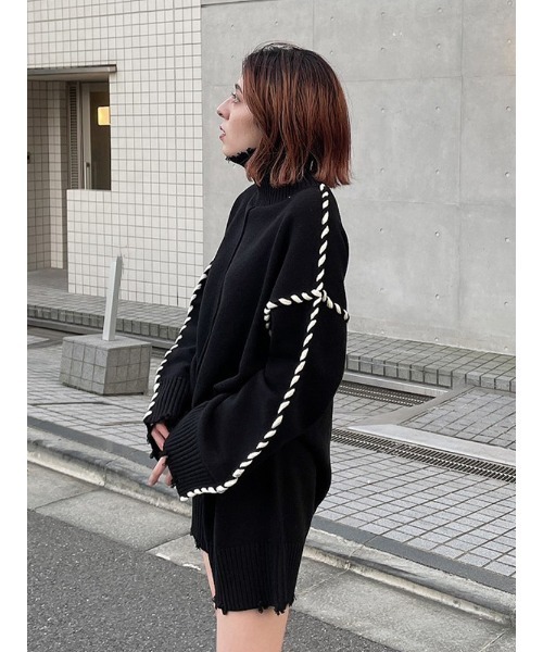 ENVYM（アンビー）の「ステッチタートルKNIT OP（ワンピース）」 - WEAR