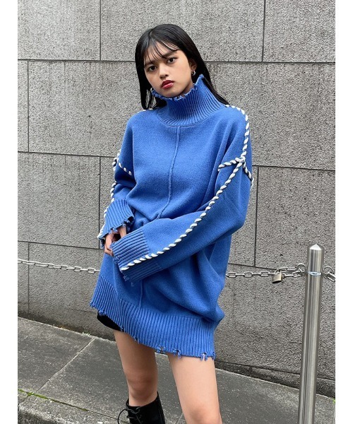 ENVYM（アンビー）の「ステッチタートルKNIT OP（ワンピース）」 - WEAR