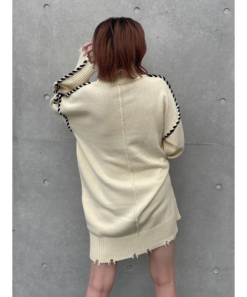 ENVYM（アンビー）の「ステッチタートルKNIT OP（ワンピース）」 - WEAR