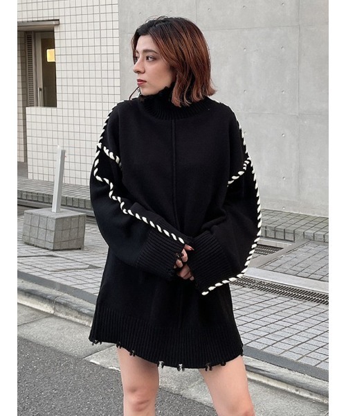 ENVYM（アンビー）の「ステッチタートルKNIT OP（ワンピース）」 - WEAR