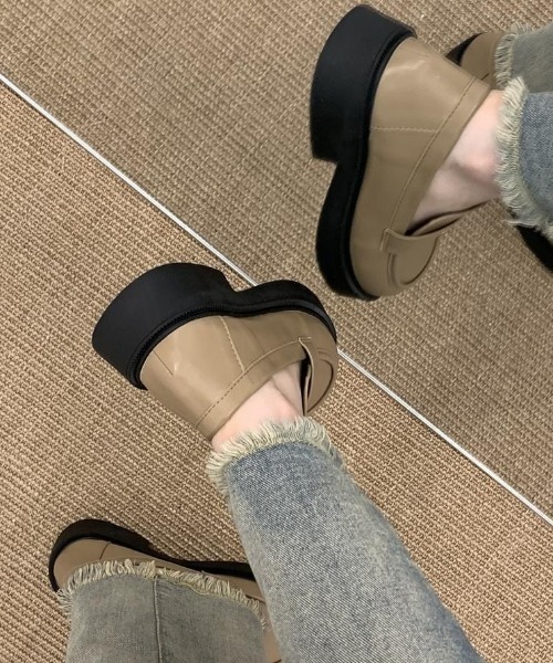 SETUP7（セットアップセブン）の「【SETUP7】厚底PUレザーローファーKNF（ローファー）」 - WEAR