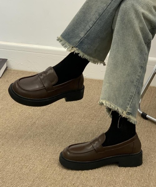 SETUP7（セットアップセブン）の「【SETUP7】厚底PUレザーローファーKNF（ローファー）」 - WEAR