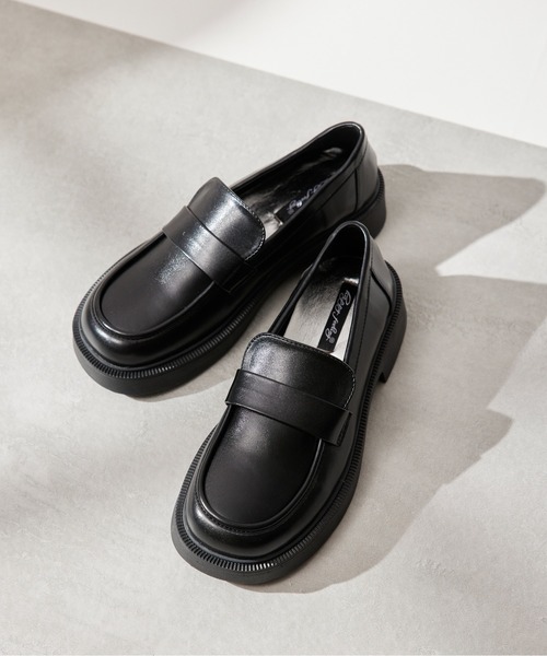 SETUP7（セットアップセブン）の「【SETUP7】厚底PUレザーローファーKNF ※（ローファー）」 - WEAR