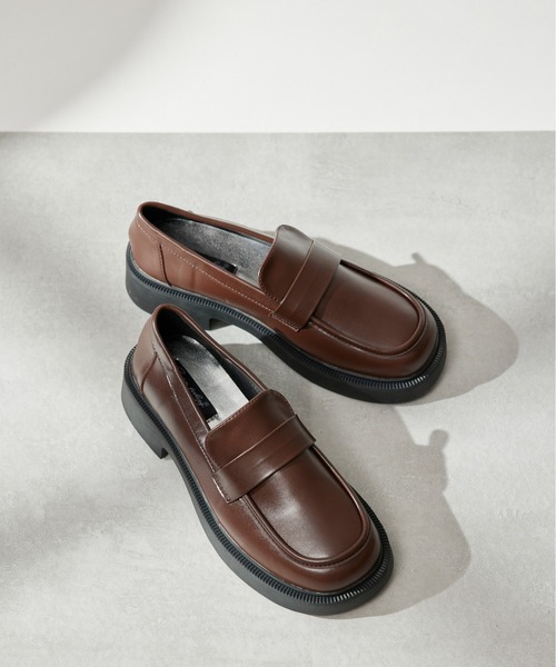 SETUP7（セットアップセブン）の「【SETUP7】厚底PUレザーローファーKNF ※（ローファー）」 - WEAR