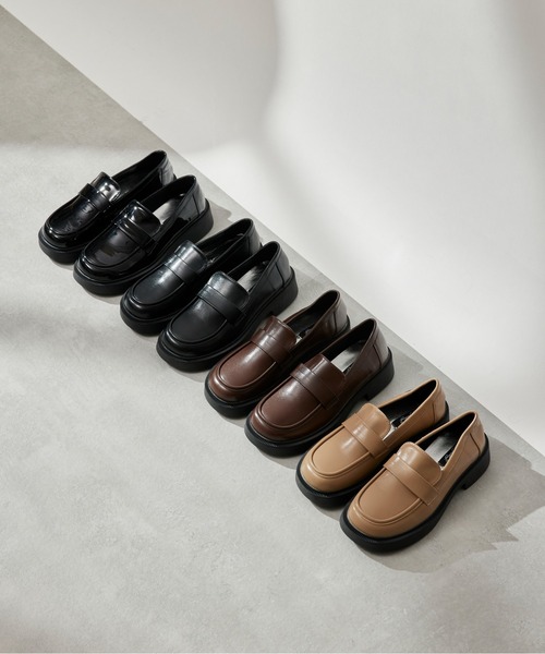 SETUP7（セットアップセブン）の「【SETUP7】厚底PUレザーローファーKNF ※（ローファー）」 - WEAR