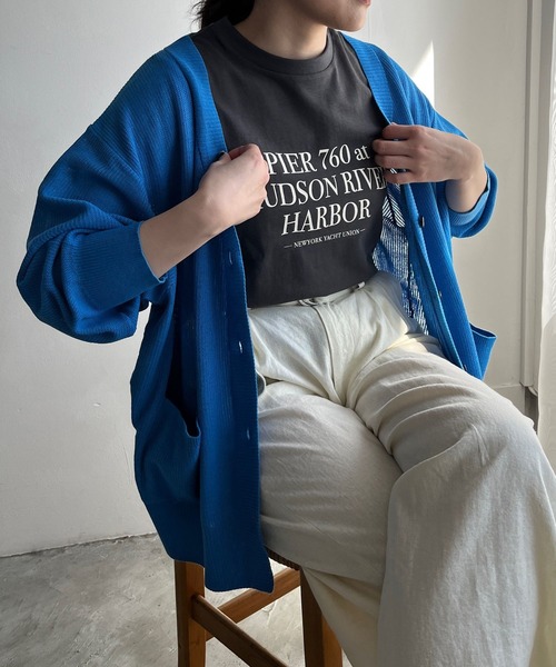 LOWRYS FARM（ローリーズファーム）の「ハイゲージミドルカーディガンロングスリーブ 178902（カーディガン/ボレロ）」 - WEAR