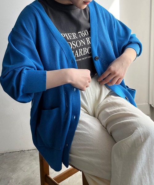 LOWRYS FARM（ローリーズファーム）の「ハイゲージミドルカーディガンロングスリーブ 178902（カーディガン/ボレロ）」 - WEAR