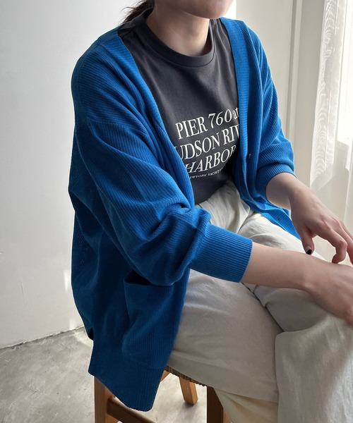 LOWRYS FARM（ローリーズファーム）の「ハイゲージミドルカーディガンロングスリーブ 178902（カーディガン/ボレロ）」 - WEAR