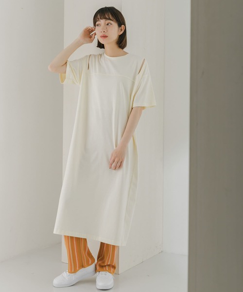 KBF（ケイビーエフ）の「illi ショルダースリットカットワンピース（ワンピース）」 - WEAR