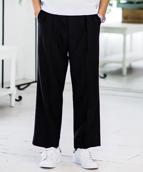 mp4166 - Stretch TR Twill 2 Tack Wide Pants パンツ（その他パンツ）｜CAMBIO（カンビオ）の ...